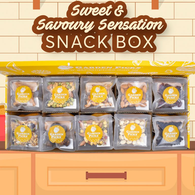 Yellow Box (Sweet & Savoury Sensation Snack Box) | Garden Picks